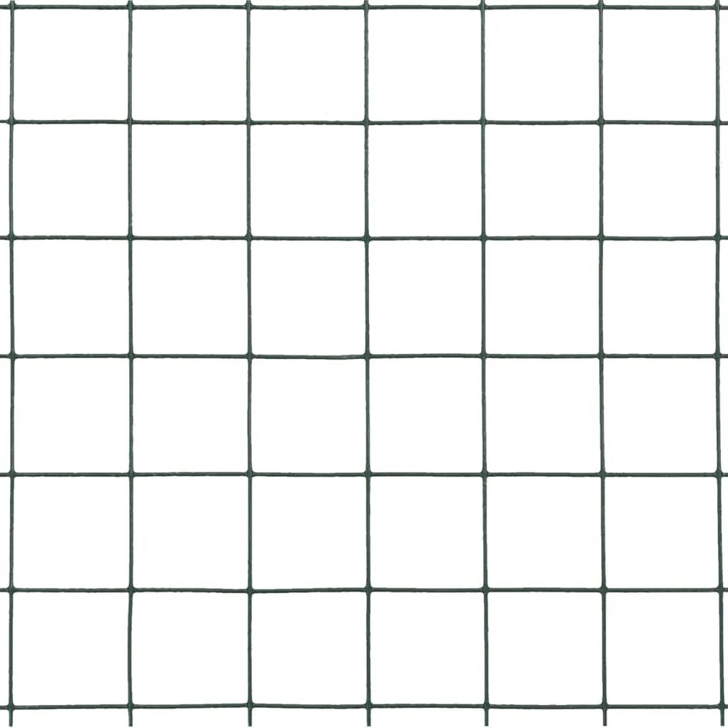 Pletivo ke kurníku ocel PVC vrstva 10 x 1,5 m zelené 143628