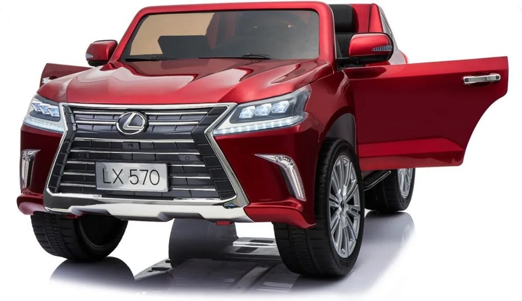 RKToys Lexus LX570 dětské elektrické auto 4x4 lakované - Červená