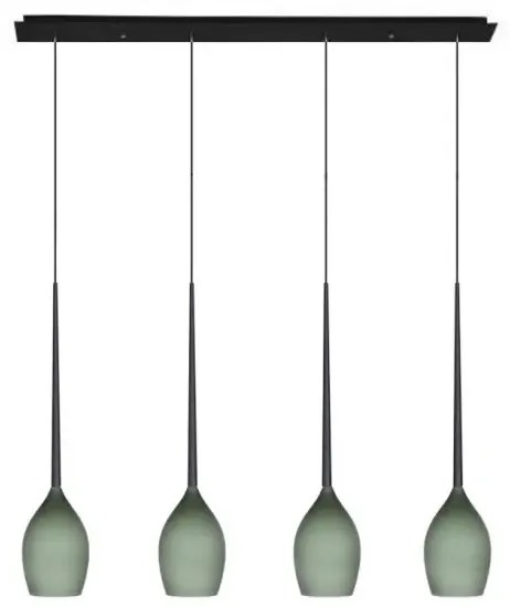 Retro lustr Izza 4 Olive