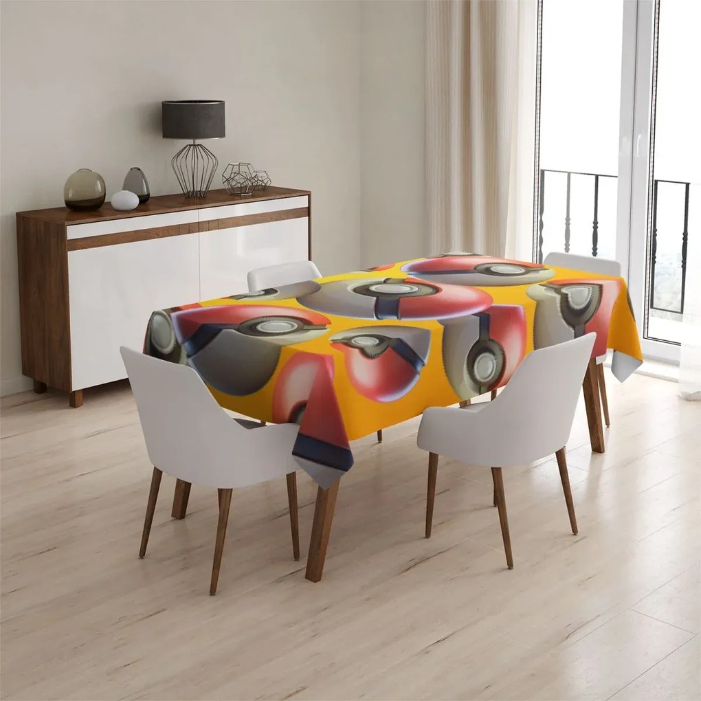 Sablio Ubrus Pokemon ball Pattern - 130x130 cm
