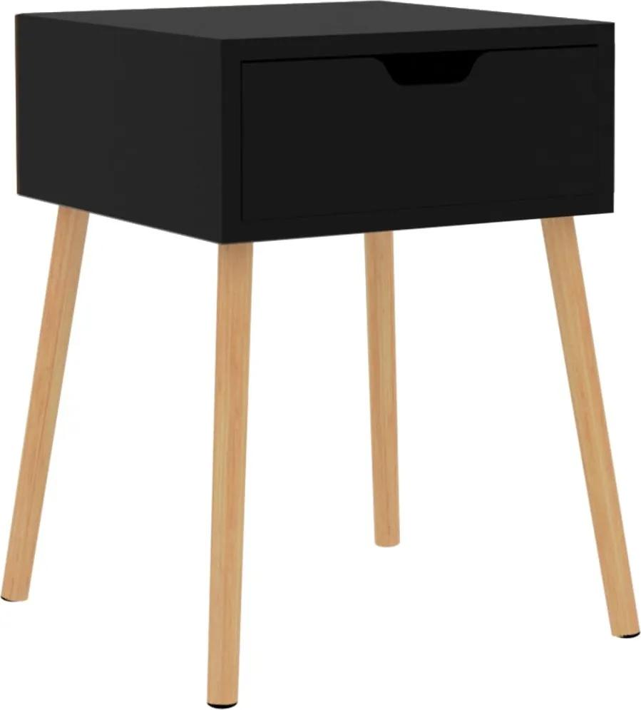 vidaXL Noční stolek 40 x 40 x 56 cm dřevotříska [326797] Barva: bílá a dub sonoma