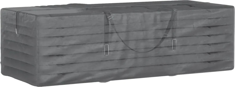 Úložný vak na zahradní podušky černý 135x40x55 cm polyethylen 319345