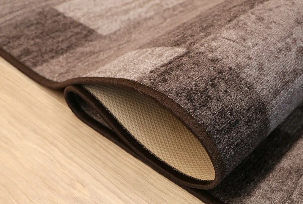 Associated Weavers, Protiskluzový běhoun na míru Icona 44, šíře 80 cm, hnědá, chodba / předsíň