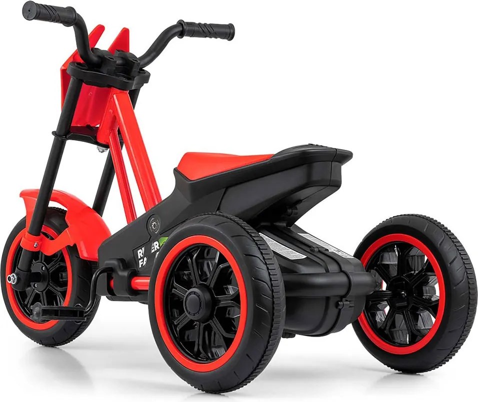 Dětská šlapací motokára Go-kart Milly Mally Rider červená