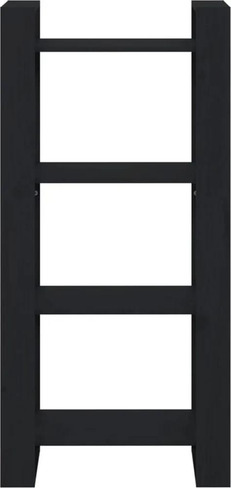 vidaXL Knihovna / dělicí stěna 60 x 35 x 125 cm masivní dřevo [813888] Barva: Bílá