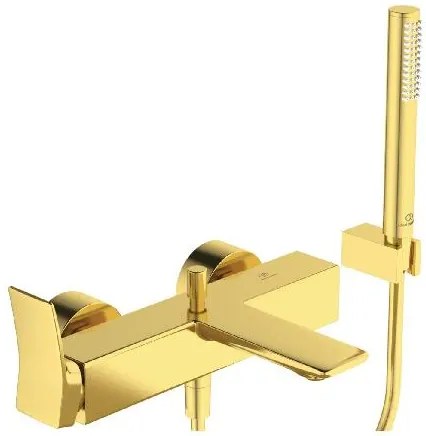 Ideal Standard Conca Tap - Vanová baterie s příslušenstvím, Brushed Gold BC763A2