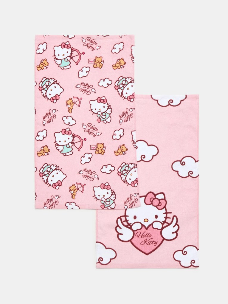 Sinsay - Ručníky Hello Kitty 2 kusy - vícebarevná