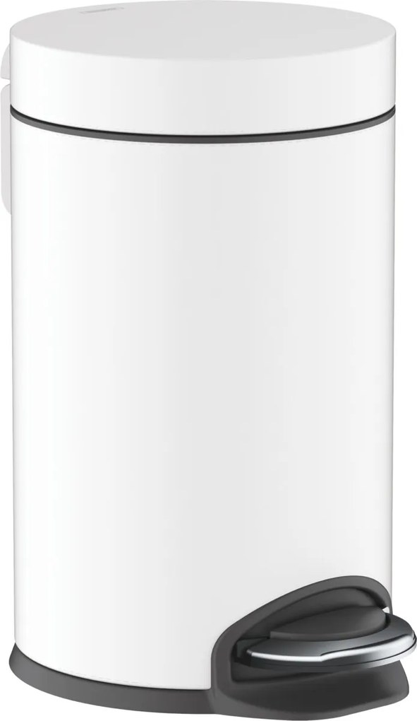 Hansgrohe AddStoris, odpadkový koš nášlapný, bílá matná, HAN-41775700