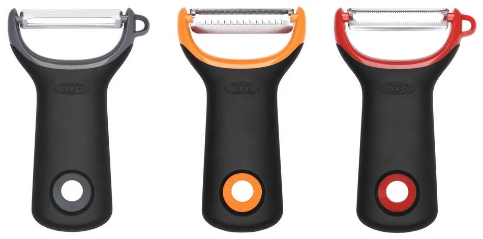 OXO Set 3 příčných škrabek na zeleninu s různými vzory, Good Grips 11244100