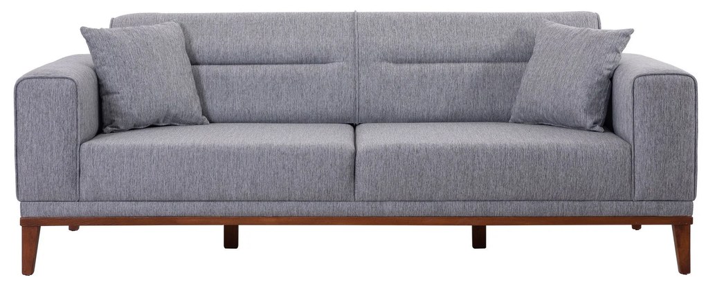 Hanah Home Pohovka LIONES s odkládacím stolkem šedá 223 cm