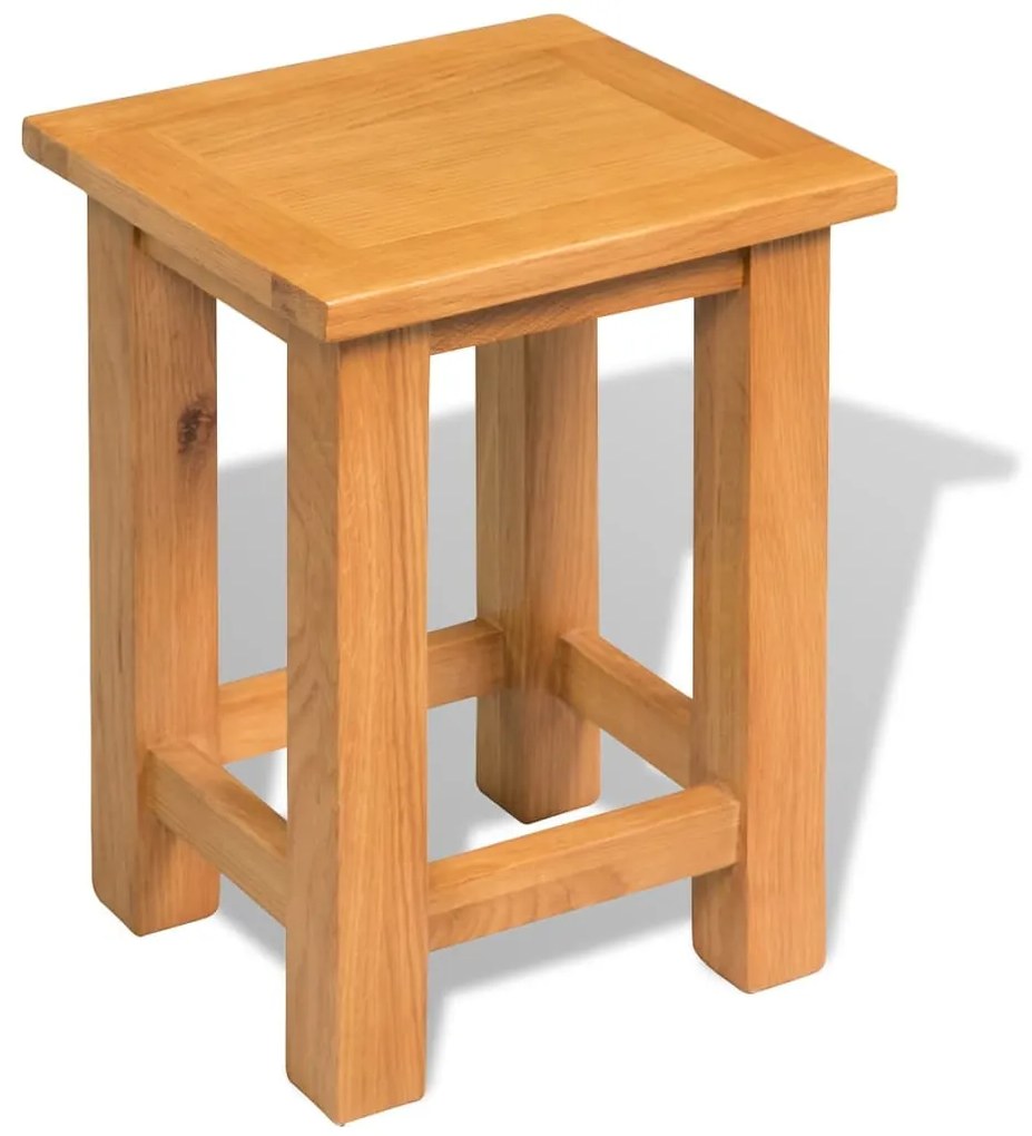 244207 vidaXL Odkládací stolek masivní dub 27x24x37 cm
