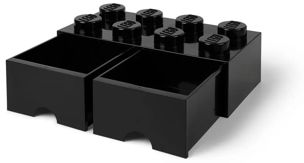 Černý úložný box se dvěma šuplíky LEGO®
