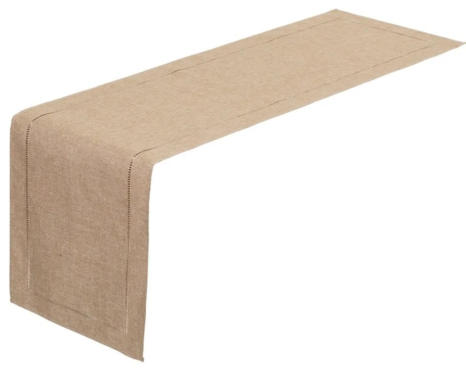 Béžový běhoun na stůl Unimasa, 150 x 41 cm