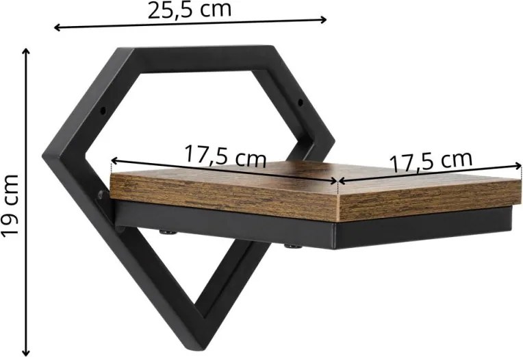 Polička na zeď SPRINGOS HF0050