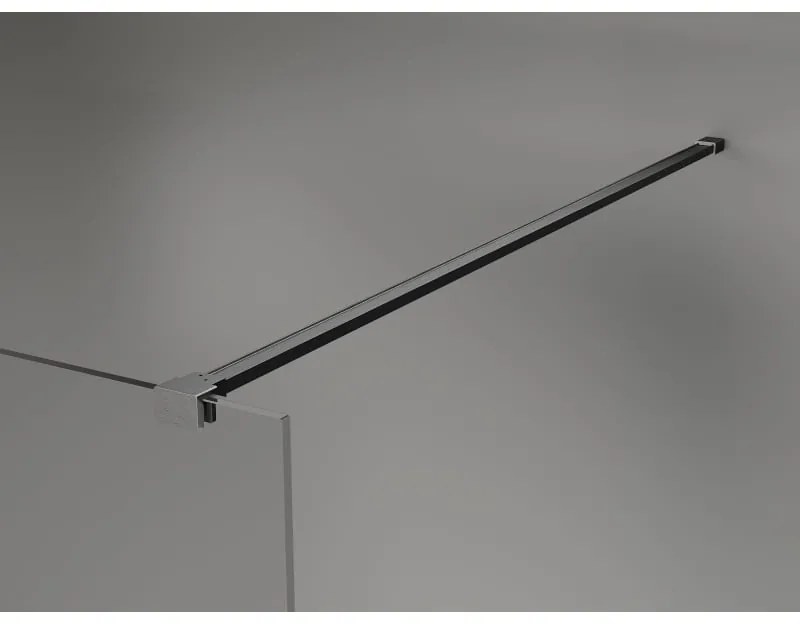 Mexen, Mexen Kioto-X sprchová stěna 100 x 200 cm, 10 mm matná, pistolově šedá kartáčovaná - 800-100-101-66-30-X