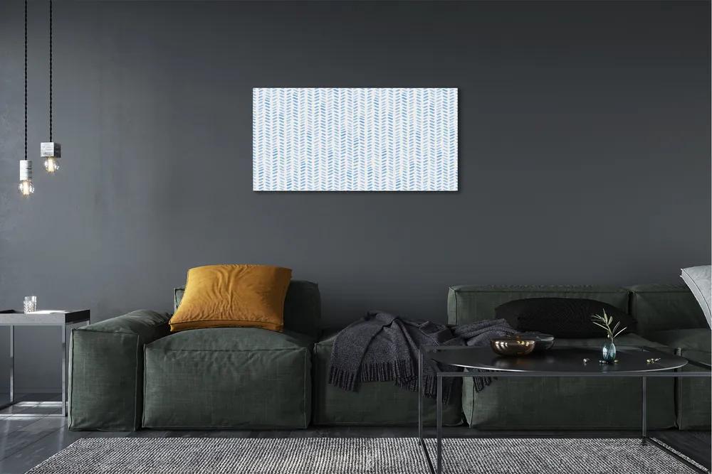 Obrazy na plátně Modré pruhované rybí kost 100x50 cm