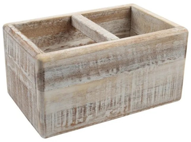 Dělený stojan na příbory z akáciového dřeva T&G Woodware Trug