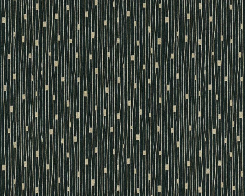 Vliesová tapeta retro černá, metalická 388224 / Tapety na zeď 38822-4 BOS - battle of style (0,53 x 10,05 m) A.S.Création