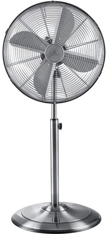 Stojanový ventilátor Kesser / 3 rychlosti / Ø 40 cm / 60 W / kov / stříbrná