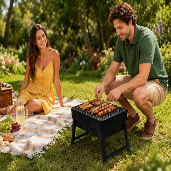 BBQ 74/320 Skládací turistický gril přenosný