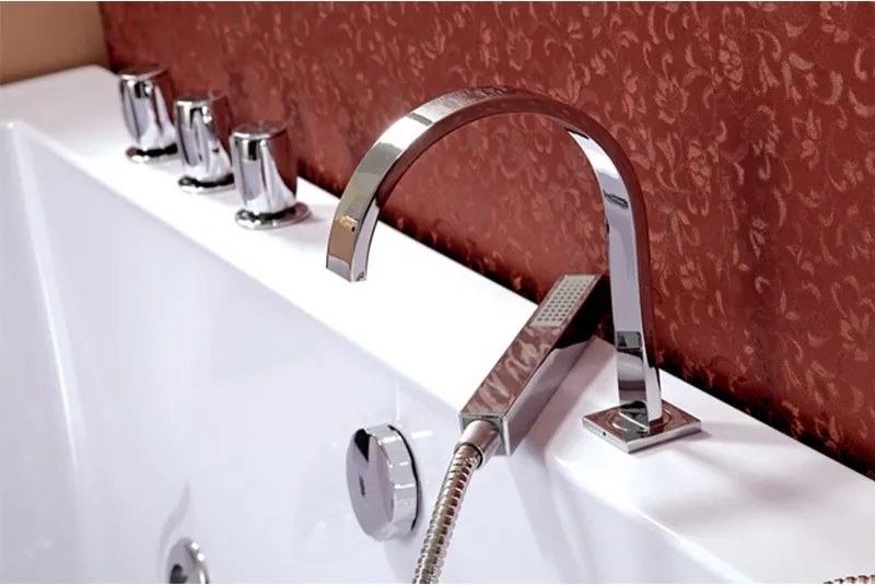 BPS-koupelny Hydromasážní vana RAMONA 640H 180x90 s ohřevem vody