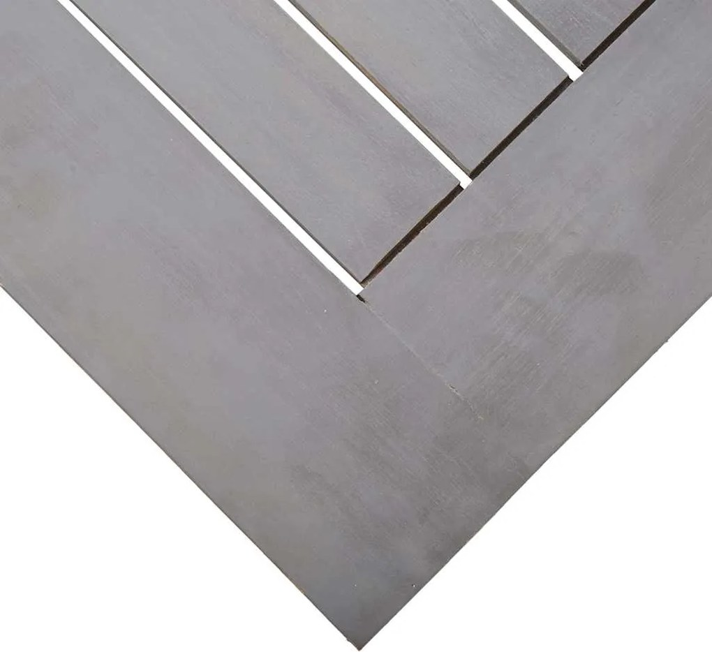 Zahradní stůl šedý 200 x 100 x 75 cm masivní akáciové dřevo 318745