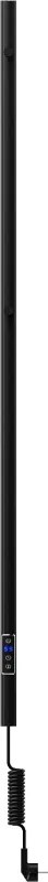 Mexen Pino, elektrické topné těleso s věšáky na ručníky 1405x32 mm, 75 W, černá, W301-1405-032-00-70
