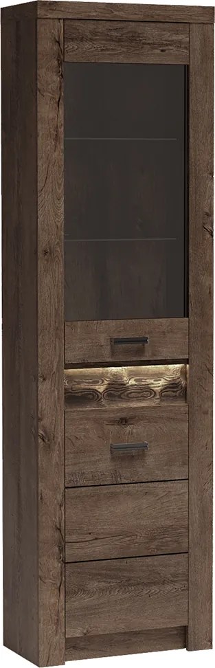 Obývací stěna INDIANAPOLIS t | sestava CH | 330 cm | jasan tmavý