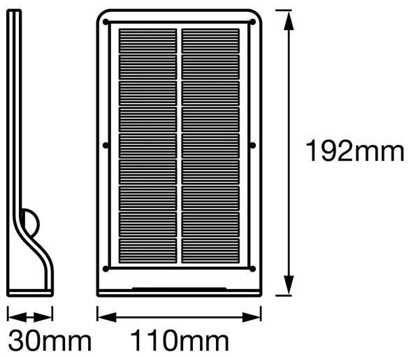 Ledvance - LED Solární nástěnné svítidlo se senzorem DOORLED LED/3W/3,3V IP44