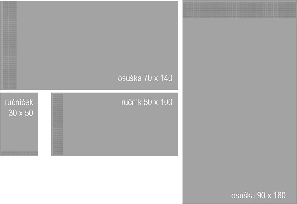 Výhodná sada ručníků a osušek CASA VIVA - světle šedá