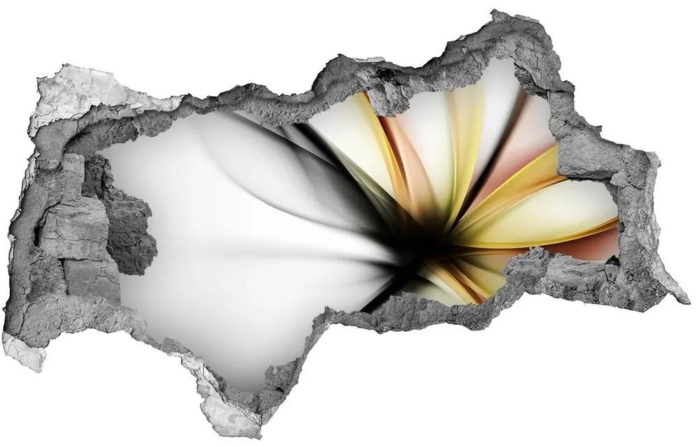 Wallmuralia Samolepící díra nálepka Abstrakce květina 95x73 cm