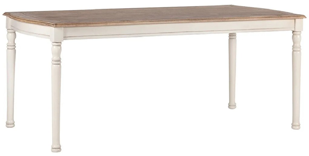 Jídelní stůl Denis, 180 cm, deska ořech, nohy ecru