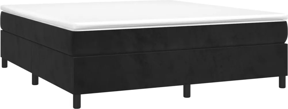 Rám postele s boxspringem černý 160 x 200 cm samet 3121128
