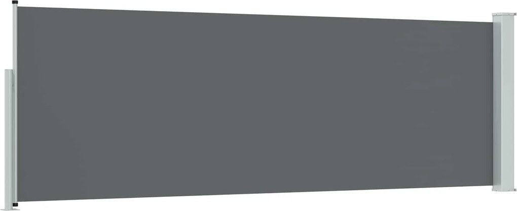 vidaXL Zatahovací boční markýza / zástěna na terasu 100 x 314 cm [42035286] Barva: Šedá