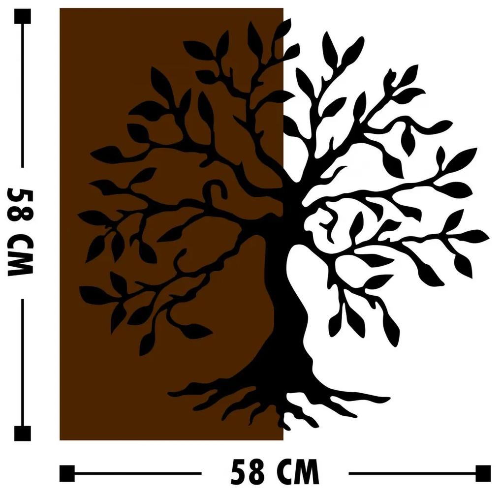Nástěnná dekorace Agac strom ořech/černá