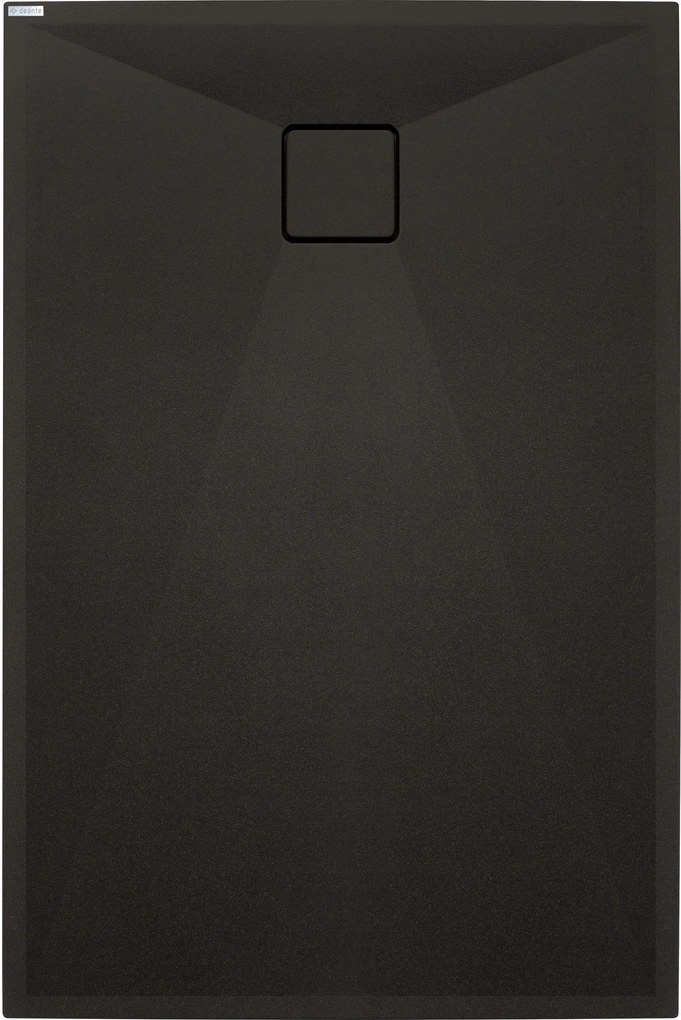 Deante Obdélníková sprchová vanička Correo 90x70 cm, granit, černá - KQR N71B