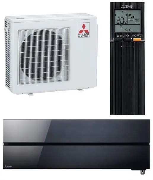 Klimatizace Mitsubishi Diamond onyx black 2,5kW 1+1 R32