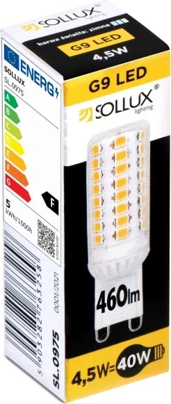 LED žárovka G9 4000k 4,5w 460lm