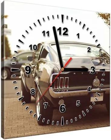 Tištěný obraz s hodinami Ford Mustang - 55laney69 30x30cm ZP906A_1AI