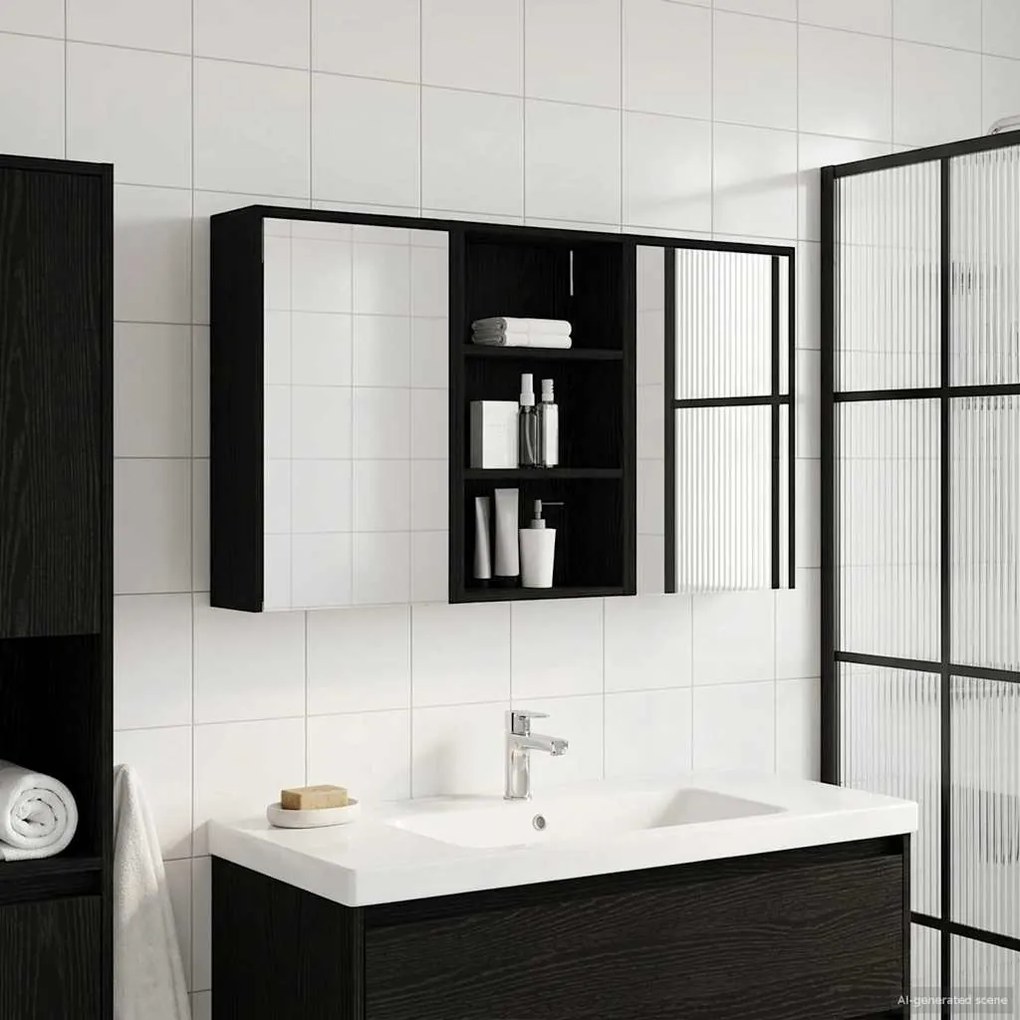 Sada koupelnových skříněk 3 ks 126 x 16 x 62,5 cm 3403825