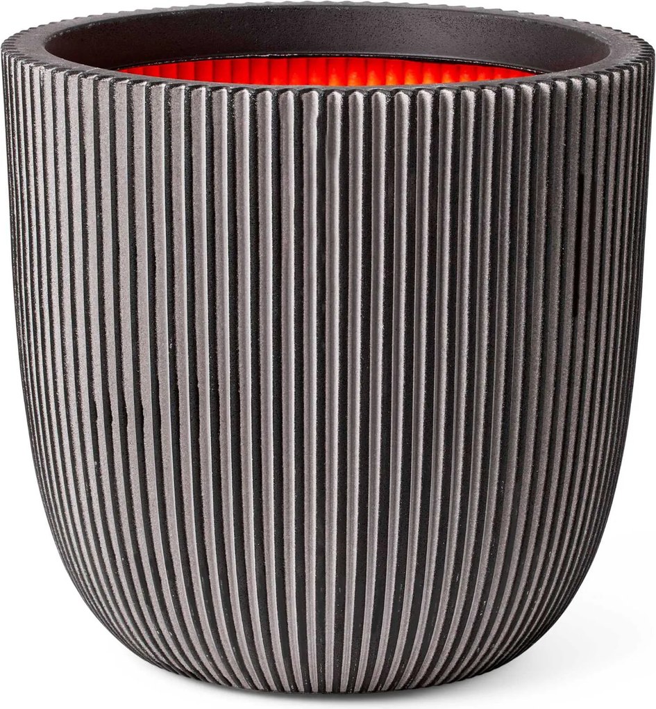 Capi Nature Groove NL Planter Ball Anthracite Ø 54 cm / V 52 cm
