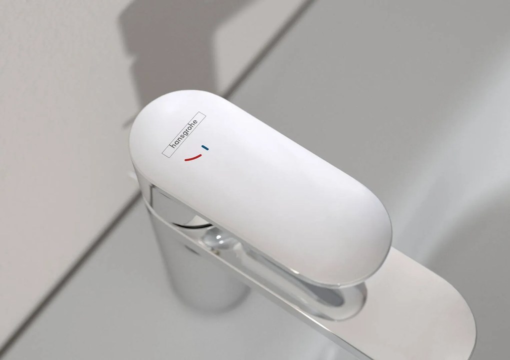 Hansgrohe Vernis Blend, umyvadlová baterie 100 s výpustí, CoolStart, EcoSmart, chromová, 71585000