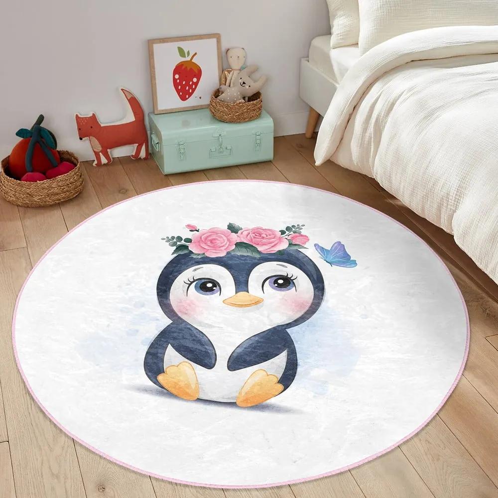 Bílý dětský koberec ø 80 cm Comfort – Mila Home