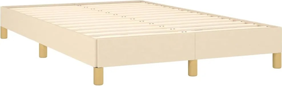 Box spring postel s matrací a LED krémová 120x190 cm textil 3270100