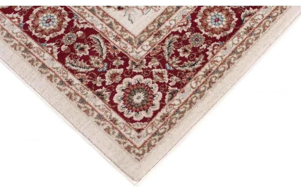 Kusový koberec klasický Fariba bíločervený 180x250cm