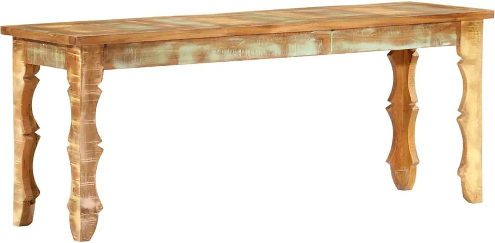 Lavice 110 x 35 x 45 cm masivní recyklované dřevo 286485
