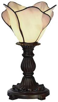 Stolní lampa Tiffany THE WHITE FLOWER Clayre &amp; Eef 5LL-6099N