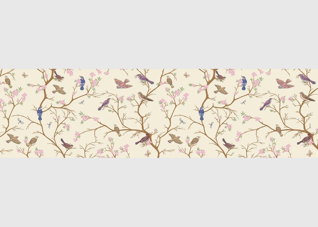 Samolepící bordura na zeď Zpěv Stromů | 5 m x 13.8 cm | DWB8413