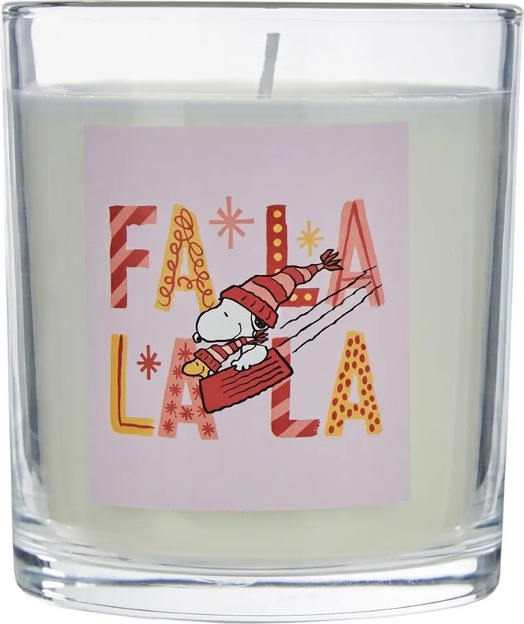 PEANUTS Vonná svíčka "FaLaLa" - růžová