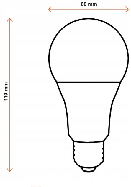 6x LED žárovka ecoPLANET - E27 - A60 - 15W - 1500Lm - neutrální bílá
